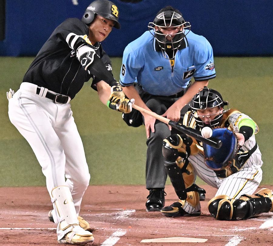 2年連続MVPへ好スタート ソフトバンク柳田悠岐が初回に阪神・村上頌樹から中前適時打：「おっ！」でつながる地元密着のスポーツ応援メディア 西スポWEB OTTO!